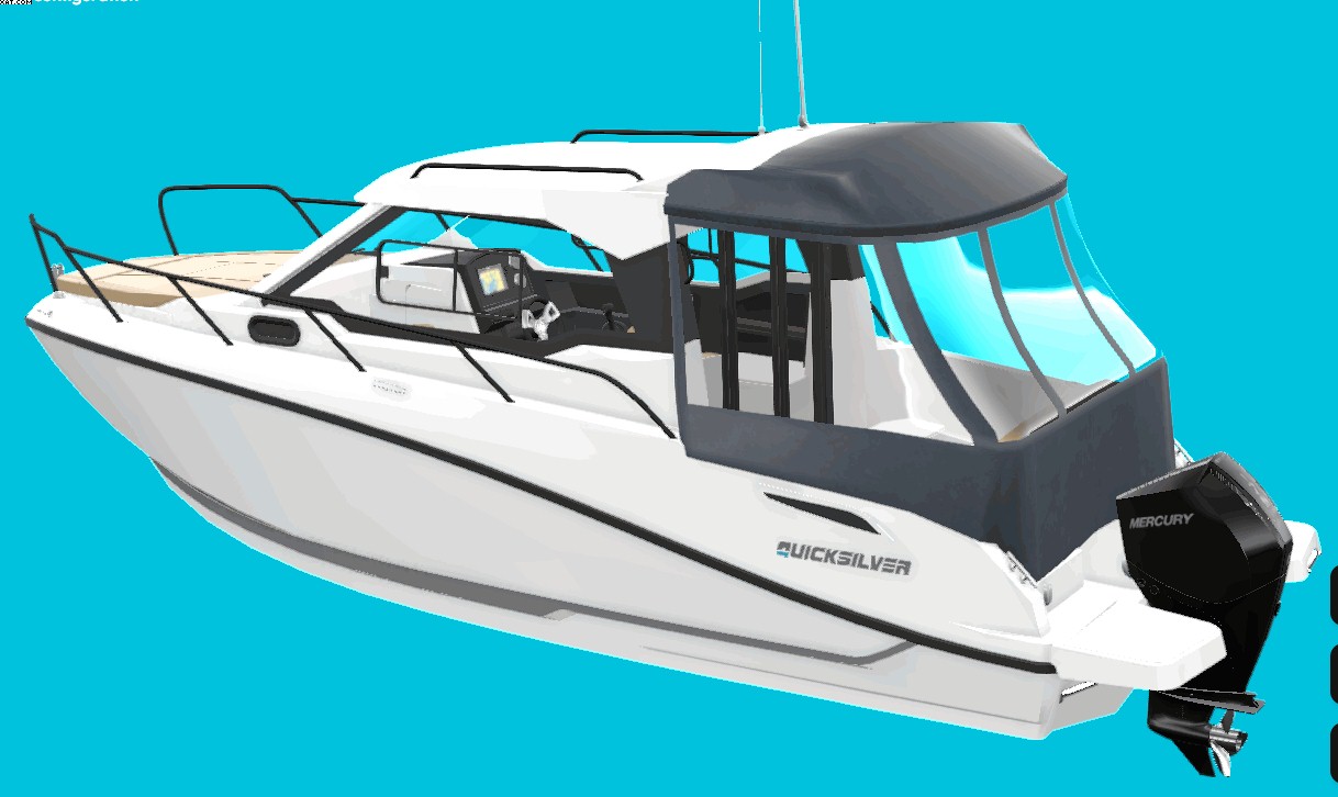 Quicksilver Activ 705 Weekend m/Mercury F150 hk Racing XL DS V6, hvid ...